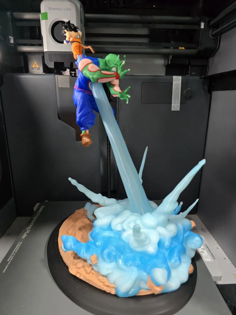 Diorama Goku killing Piccolo - Free 3D Print Model - MakerWorld