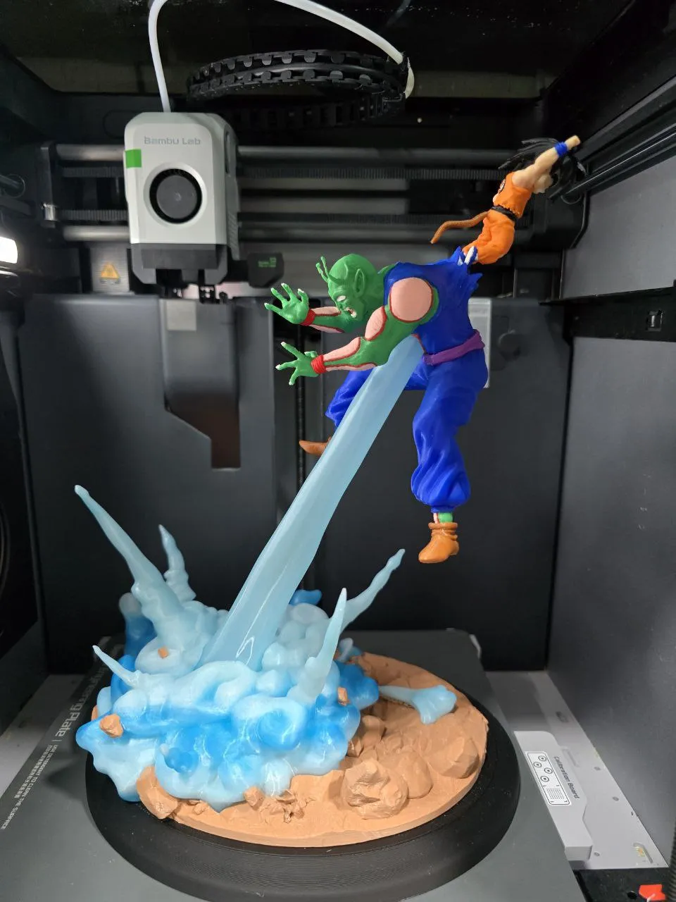 Diorama Goku killing Piccolo - Free 3D Print Model - MakerWorld