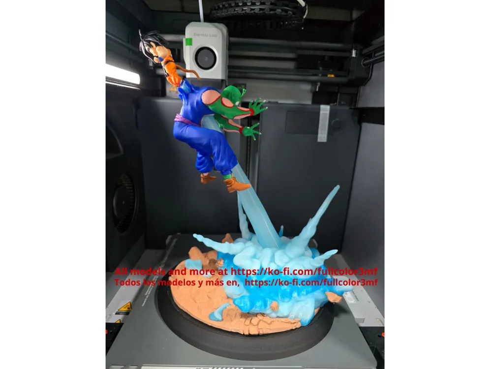 Diorama Goku killing Piccolo - Free 3D Print Model - MakerWorld