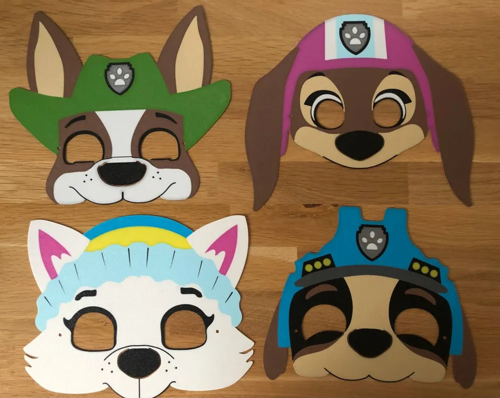 Paw Patrol Mask for Kids "Part 2" - Free 3D Print Model - MakerWorld