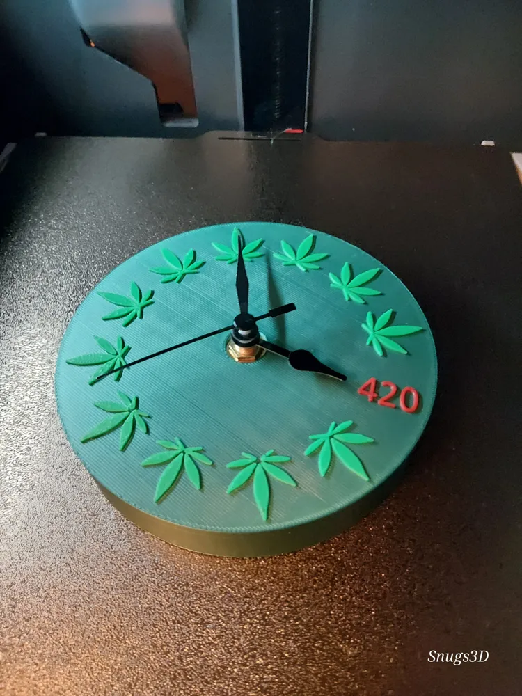 420 Clock - Free 3D Print Model - MakerWorld