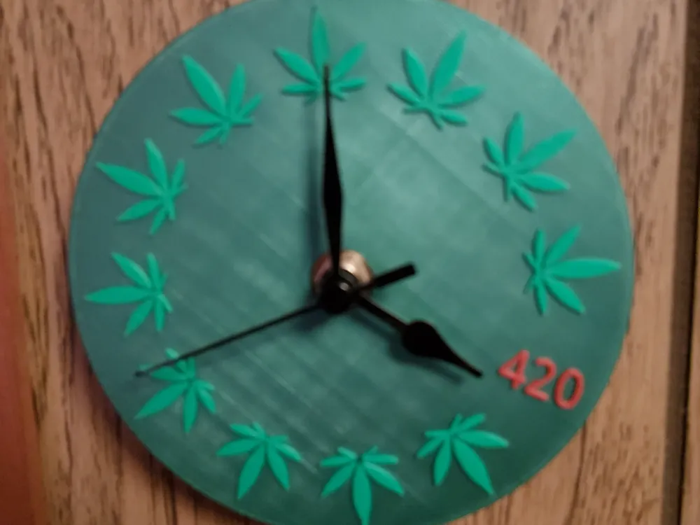 420 Clock - Free 3D Print Model - MakerWorld
