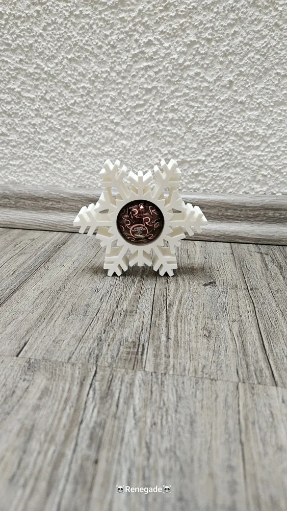 Ferrero Rocher/ Rondnoir Snowflake - Free 3D Print Model - MakerWorld