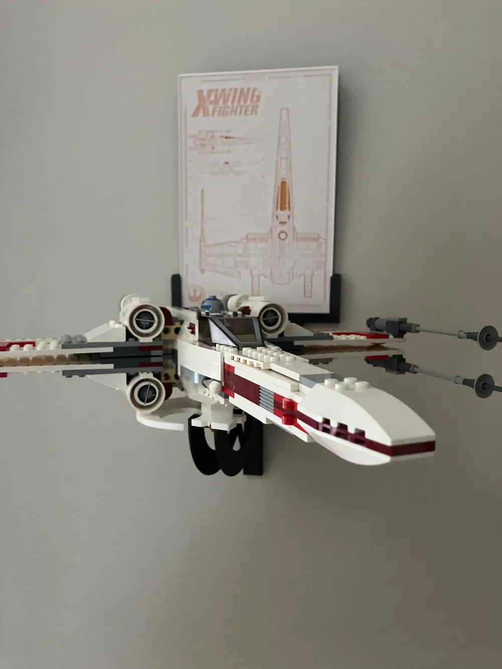 X-Wing 9493 Brick Model Wall Mount by RV42 MakerWorld: Download Free 3D ...