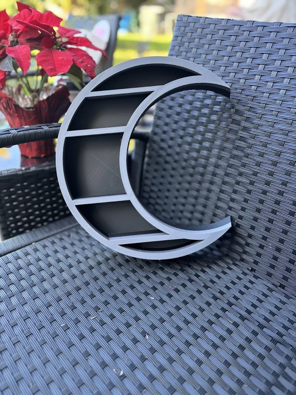 Crescent Moon Shelf Miniverse Display - Free 3D Print Model - MakerWorld