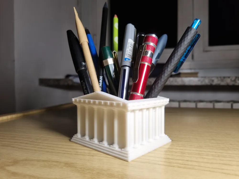 Ancient temple pencil holder by lst_lab - MakerWorld