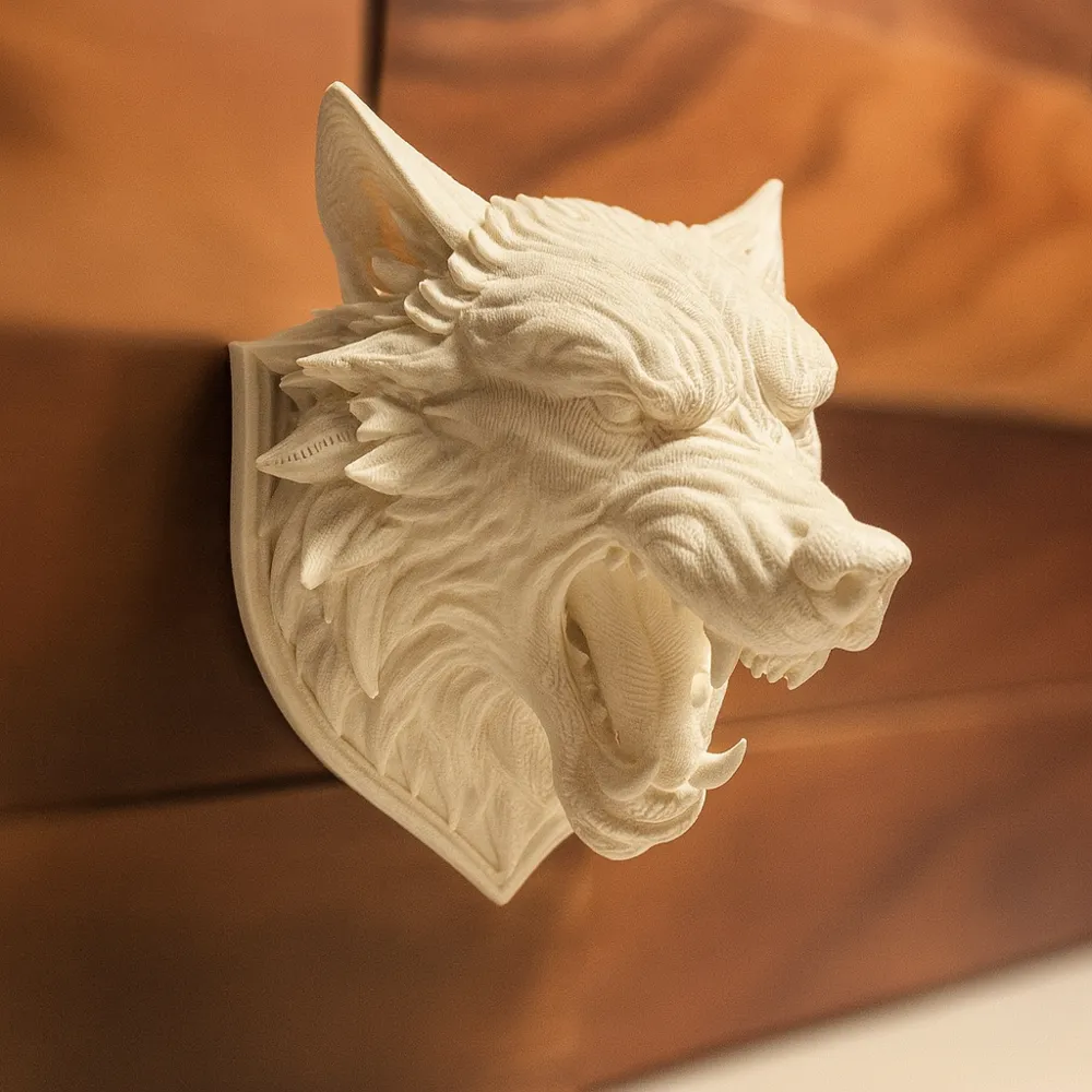 Bloodhowl Dire Wolf — Wall Trophy Bust by SparkyV MakerWorld: Download ...