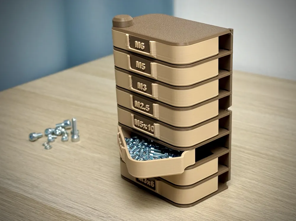 Modular Storage Tower Organizer | Storage Box - Free 3D Print Model - MakerWorld
