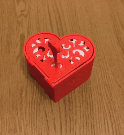 Heart Shaped Lock Box - Gear Lock System with Key by Zenit MakerWorld ...
