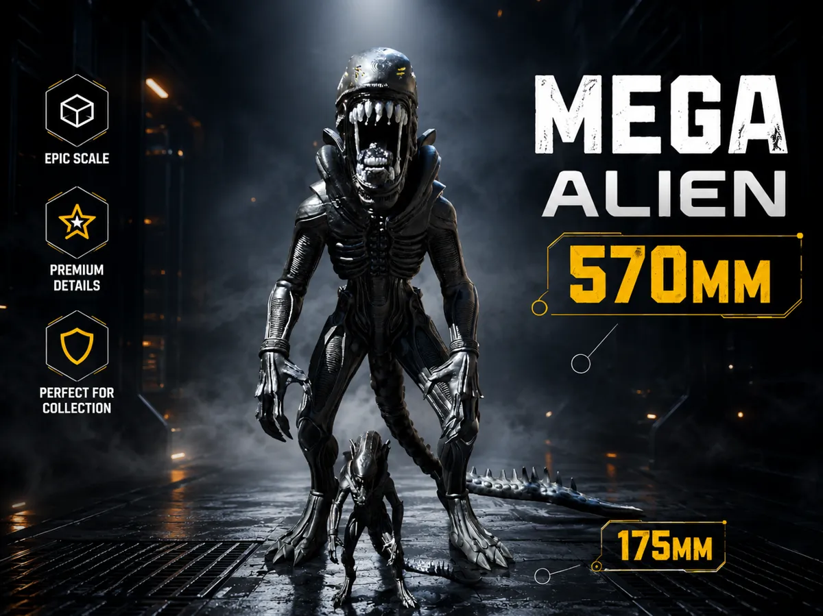 Highly Detailed Alien Xenomorph Inspired Figure - Free 3D Print Model ...