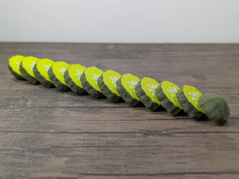 CUCUMBER! or PICKLE! Sliced Fidget - Free 3D Print Model - MakerWorld
