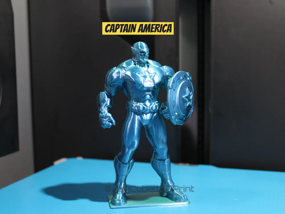 Captain America - Fan Art Sculpture by JayCubed Prints - MakerWorld