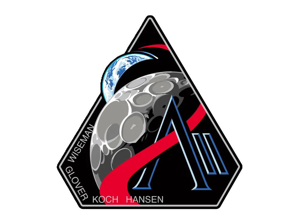 Artemis 2 Mission Patch with crew names Remixed by BestRed1MakerWorld ...