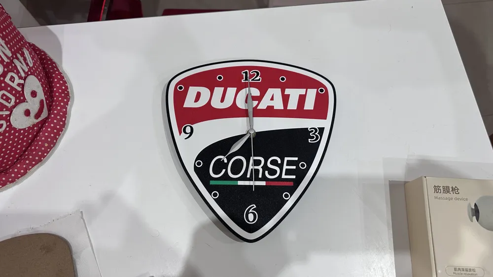 wall clock Ducati corse V2 by Tala16 MakerWorld: Download Free 3D Models