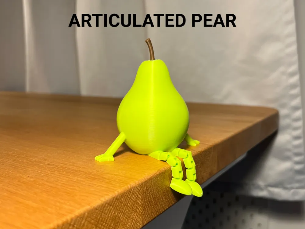 Articulated Pear Buddy - Free 3D Print Model - MakerWorld