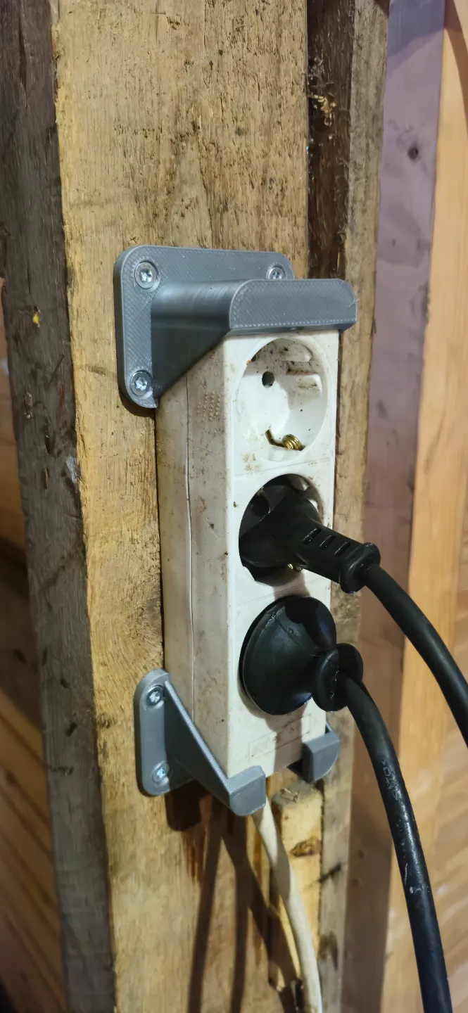Extension cord bracket by Ah-Matti - MakerWorld
