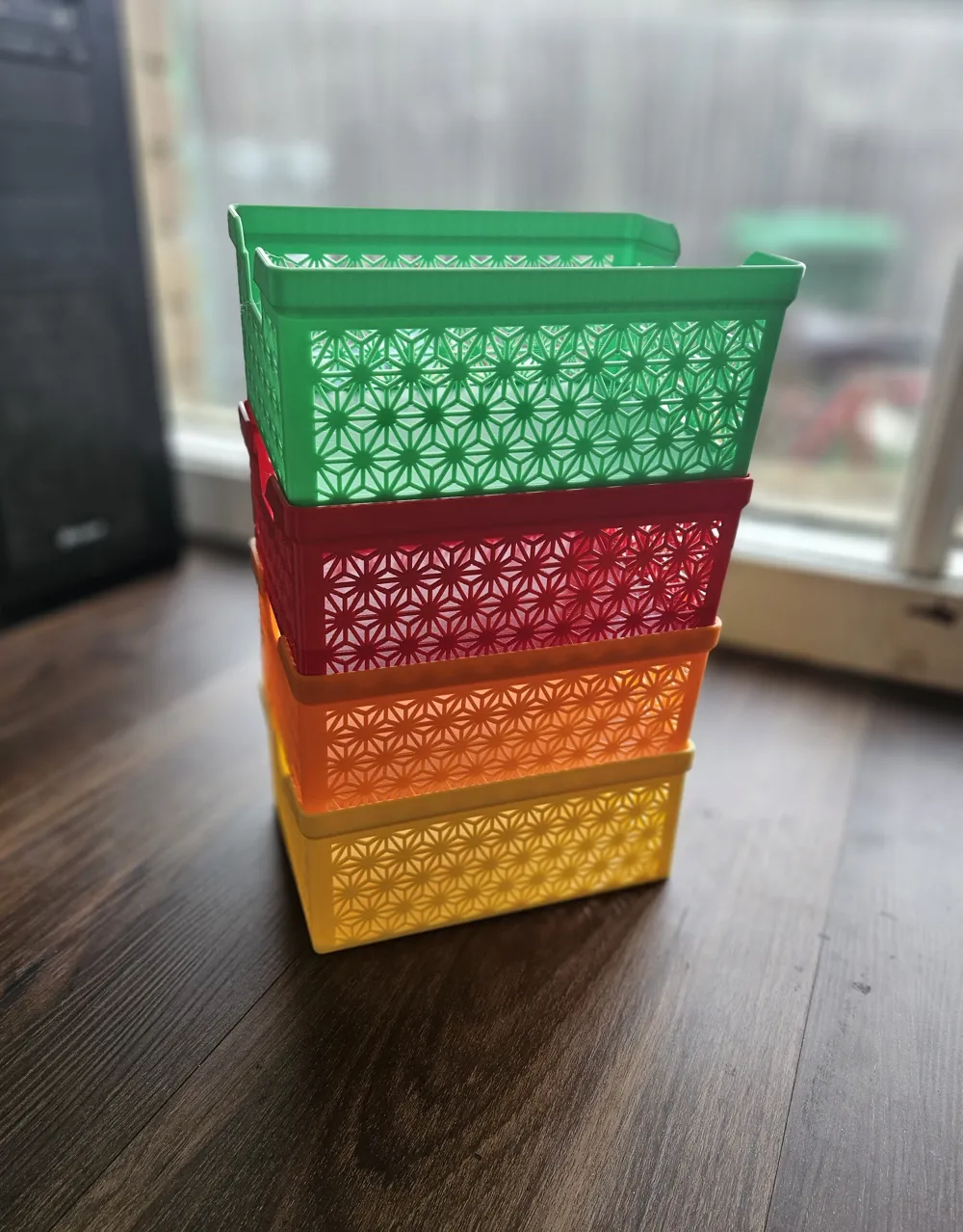 Kumiko Rectangular Stackable Basket - Free 3D Print Model - MakerWorld