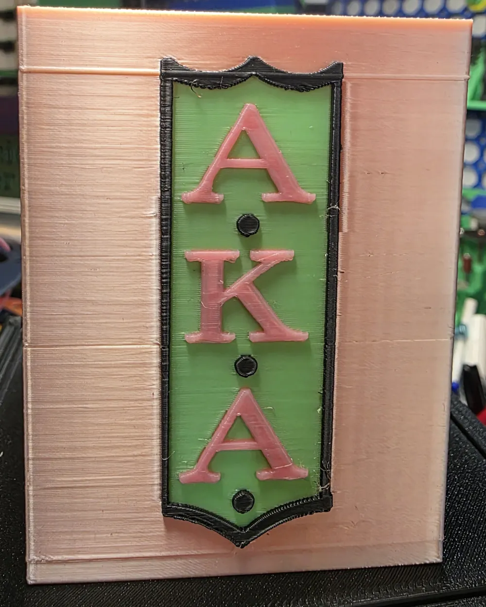 Alpha Kappa Alpha Desk Organizer - Free 3D Print Model - MakerWorld
