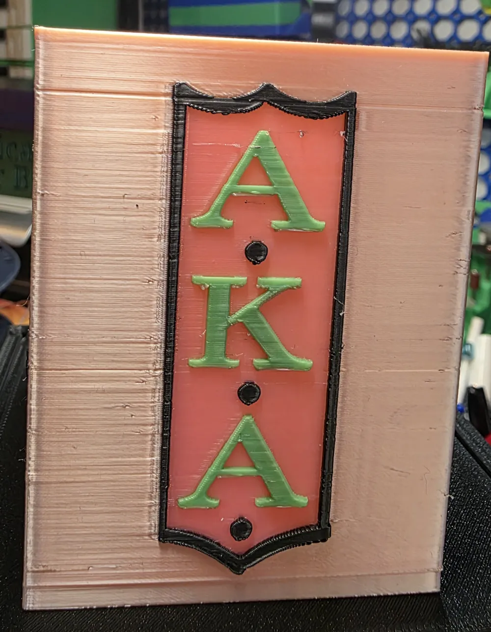 Alpha Kappa Alpha Desk Organizer - Free 3D Print Model - MakerWorld
