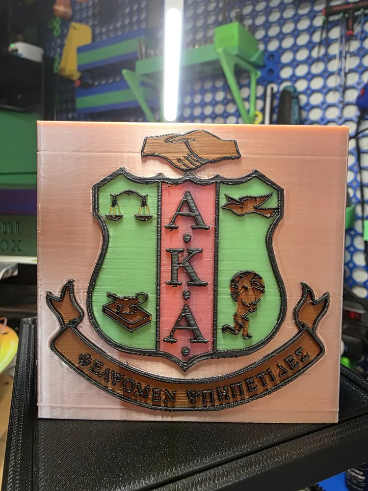 Alpha Kappa Alpha Desk Organizer - Free 3D Print Model - MakerWorld