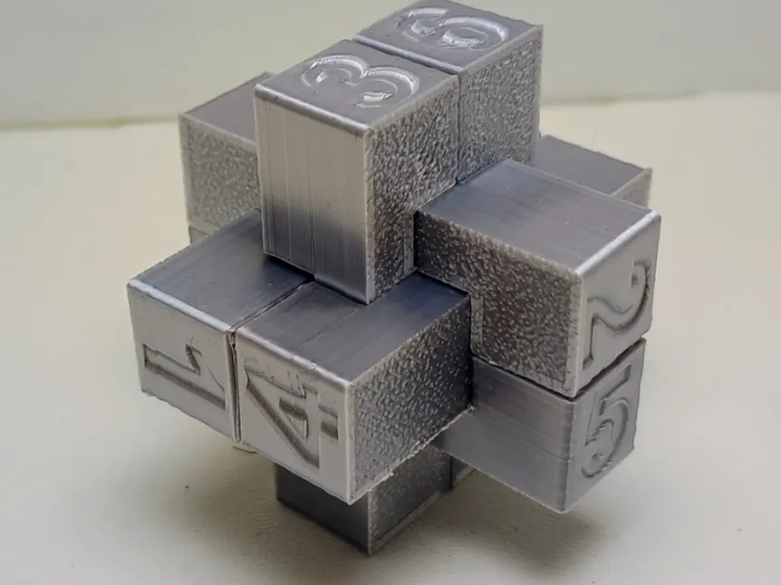 Burr 3D Cross Puzzle – Free 3D Printable Model by GlazGarage - MakerWorld