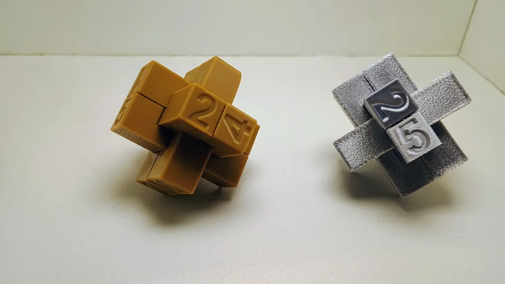 Burr 3D Kreuz-Puzzle – Kostenloses 3D-druckbares Modell von GlazGarage MakerWorld: Kostenlose 3D ...