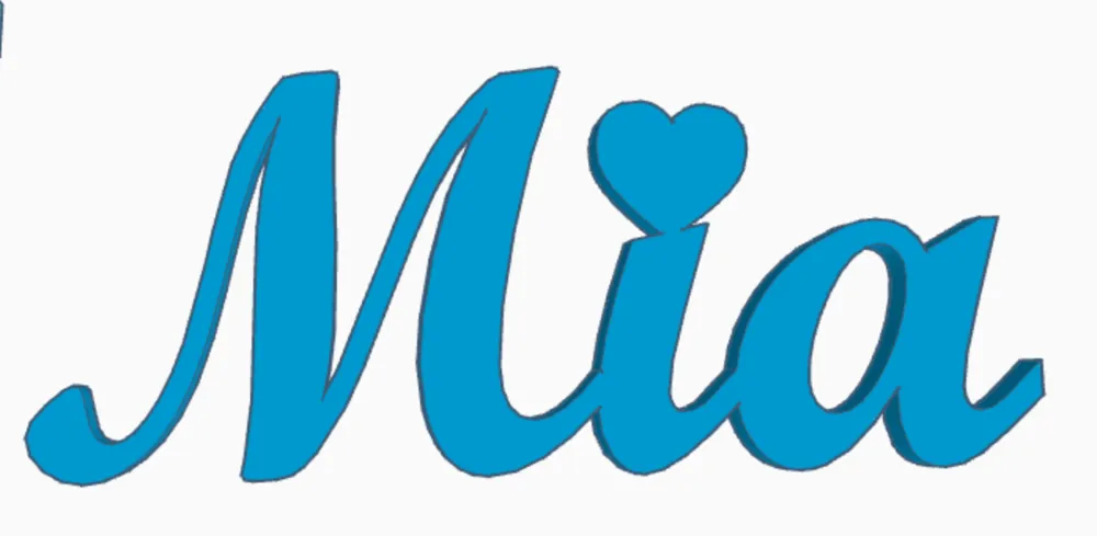 MIA name names namedesign ornament nameplate by meetoo333 MakerWorld ...