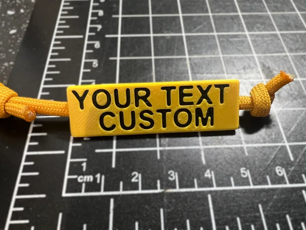 Custom Name Tag Text for Paracord Rope Keychain by SY3D MakerWorld ...