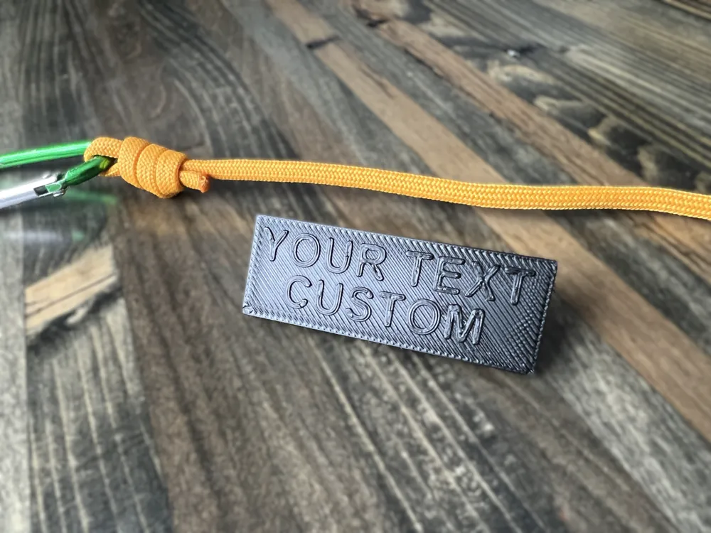 Custom Name Tag Text for Paracord Rope Keychain by SY3D MakerWorld ...