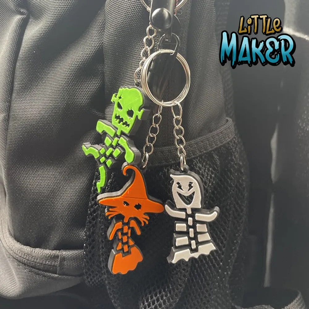 Flexi Frankie keychain by Little Maker - MakerWorld