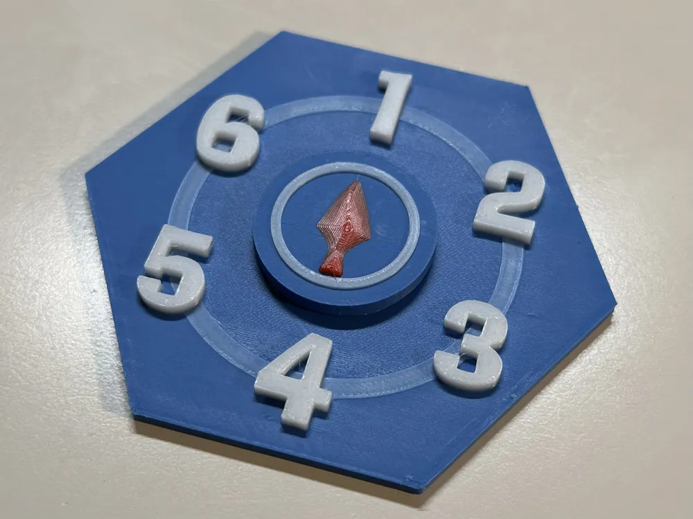Worms: The Board Game - Wind Hex and Token - Free 3D Print Model ...