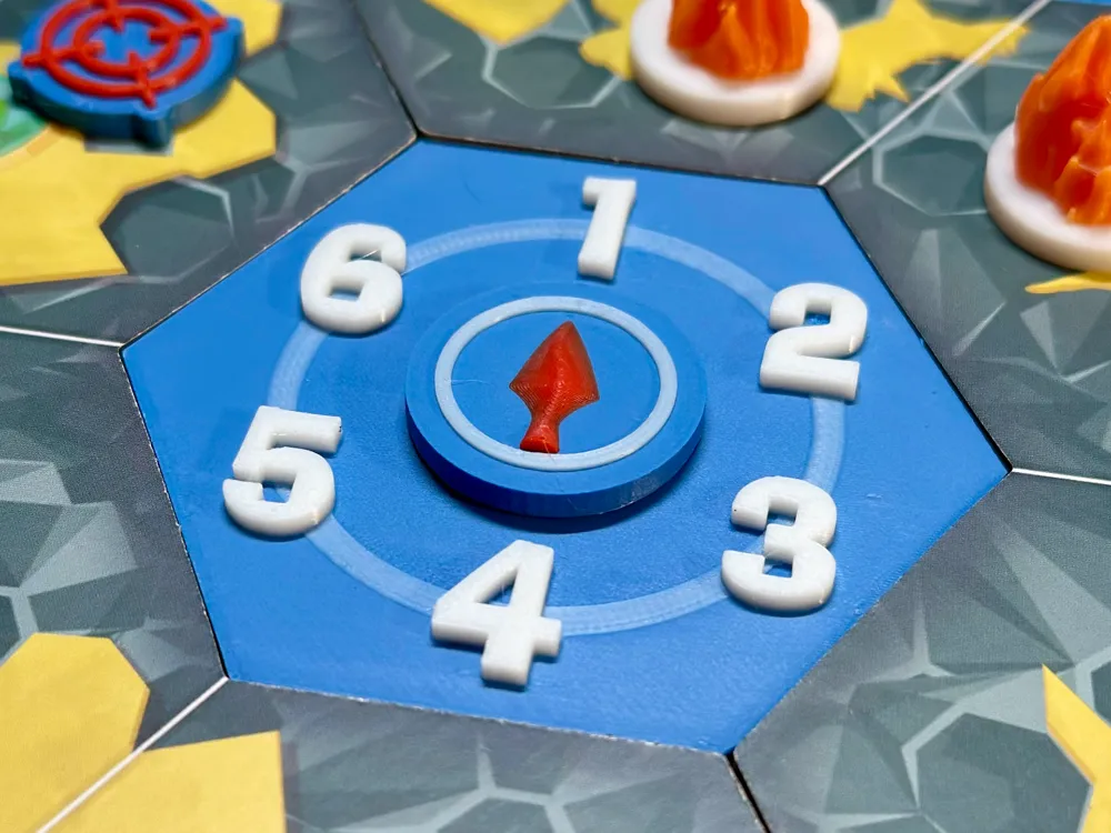 Worms: The Board Game - Wind Hex and Token - Free 3D Print Model ...
