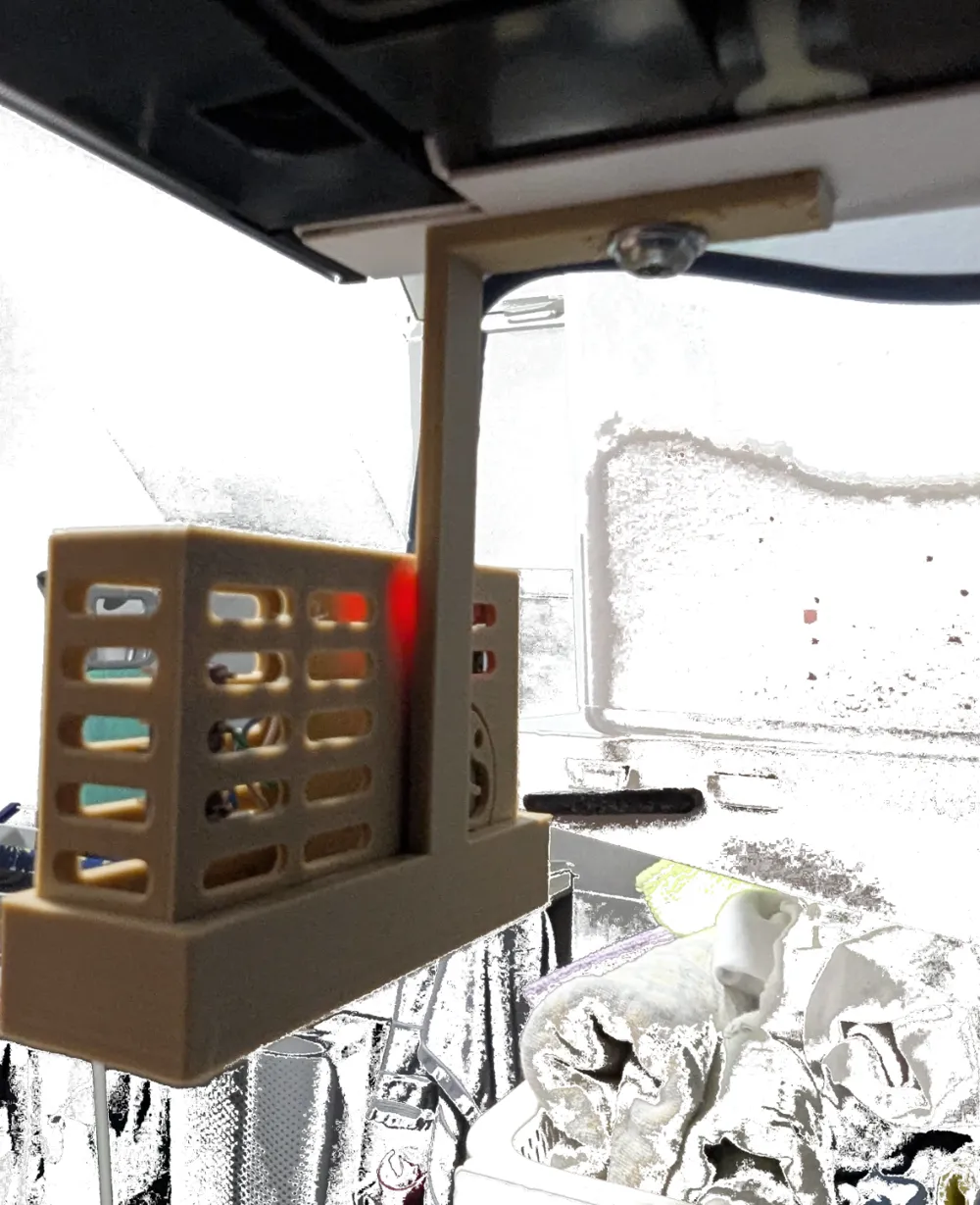 Wall mount for ESP mini D1 Case with sensor cage by Gburas - MakerWorld