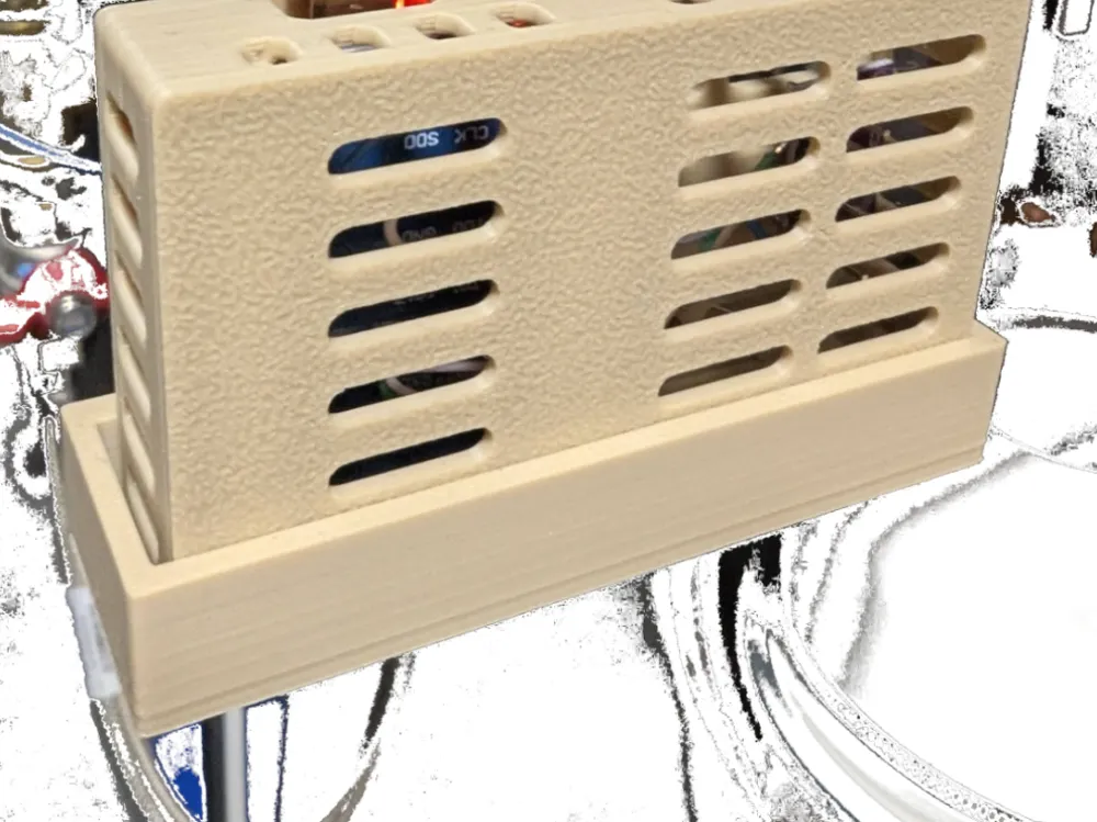 Wall mount for ESP mini D1 Case with sensor cage by Gburas - MakerWorld