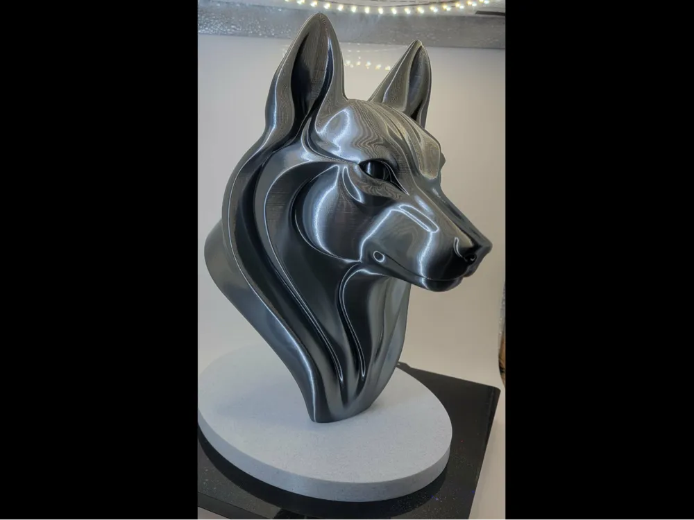 SLEEK WOLF BUST - Free 3D Print Model - MakerWorld