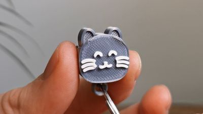 Mini Flip Cat Ears Keychain by TomoDesigns - MakerWorld