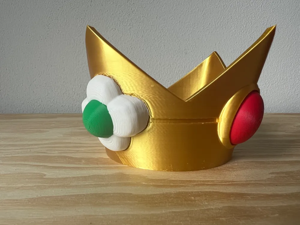 Princess Daisy Crown and Earrings - Free 3D Print Model - MakerWorld