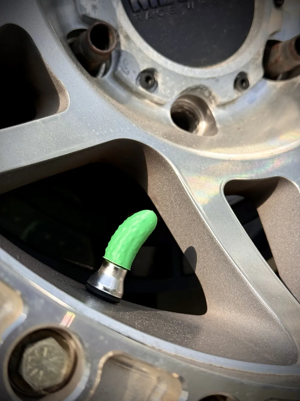 Pickle Valve Stem Caps - for cars and bikes! - Free 3D Print Model ...