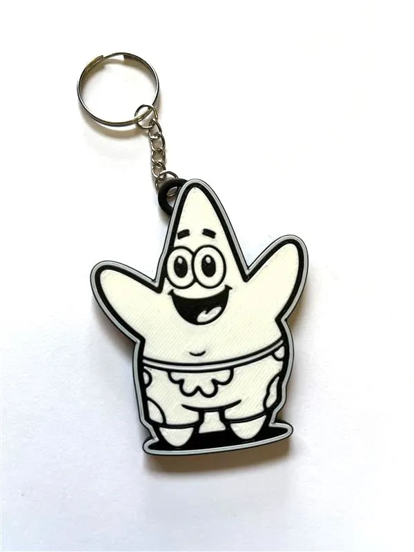 Chaveiro Patrick Stella, Bob Esponja - Modelo gratuito para impressão ...