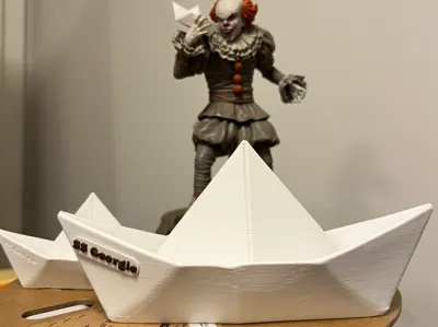 SS Georgie Paper Boat - Pennywise IT Movie by Fernando MakerWorld ...