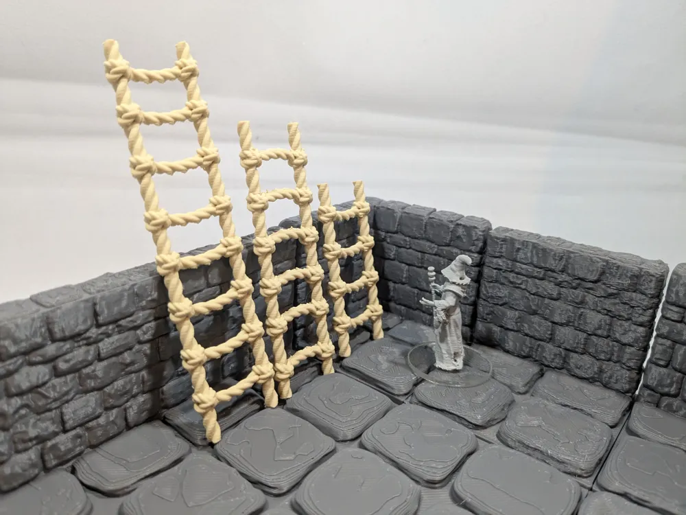 Rope ladder - supportless DND scatter terrain by Together 3D MakerWorld ...