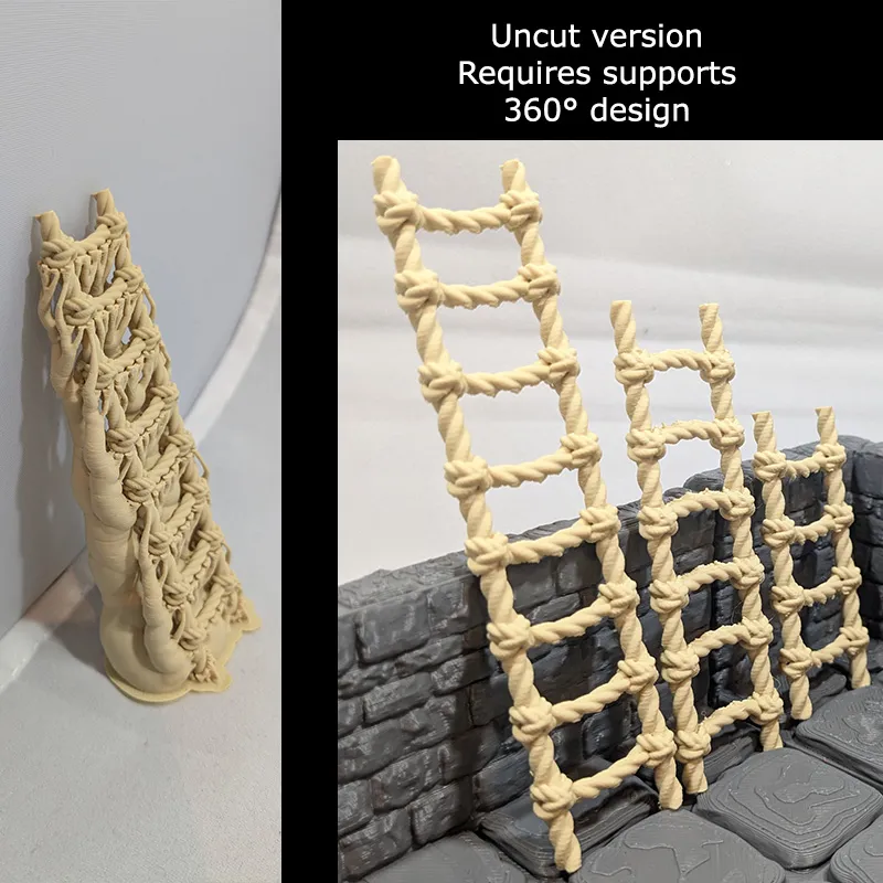 Rope ladder - supportless DND scatter terrain by Together 3D MakerWorld ...