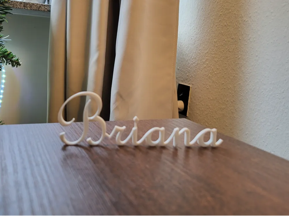 3D Printable Name Display (Briana) by G_Kostas MakerWorld: Download ...