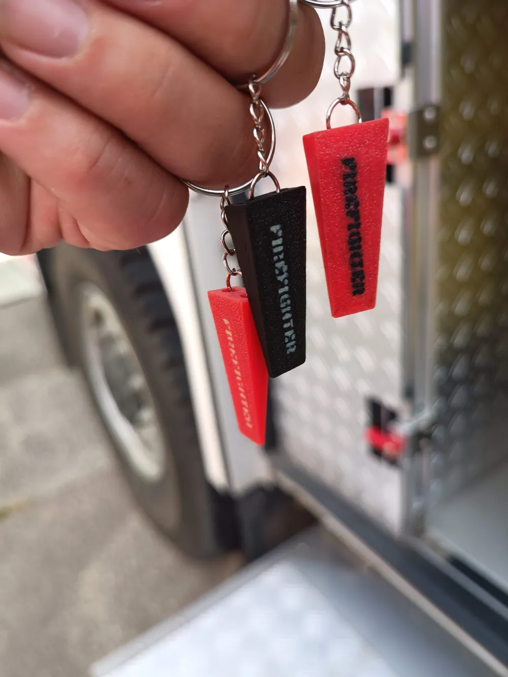 Firefighter - Mini Firefighter Wedge Keychain - Free 3D Print Model ...