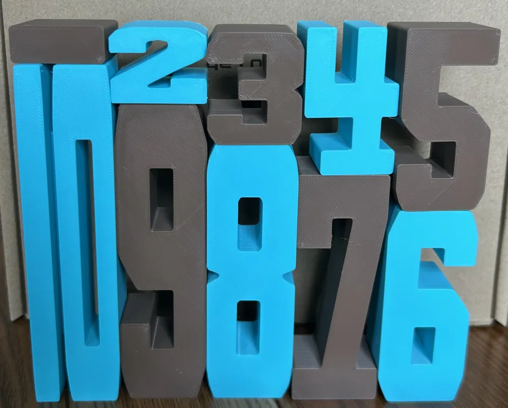 Stacking Montessori Numbers with Fitted Tray by Me MakerWorld: Download ...