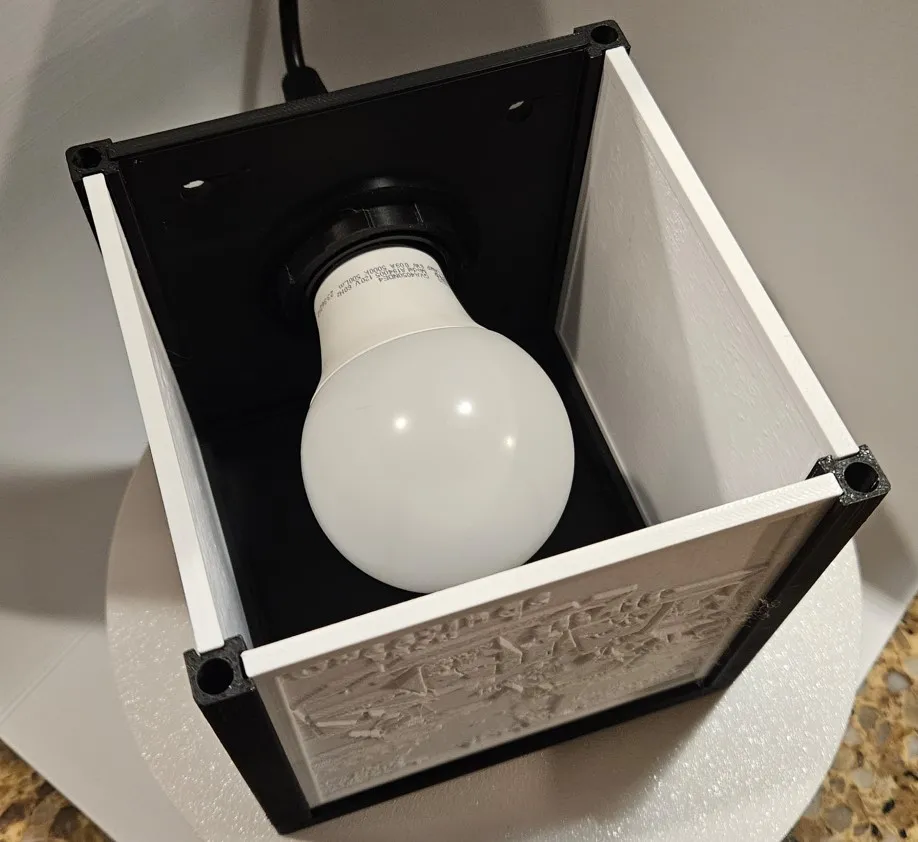 Simple Lithophane Lamp Box - Free 3D Print Model - MakerWorld
