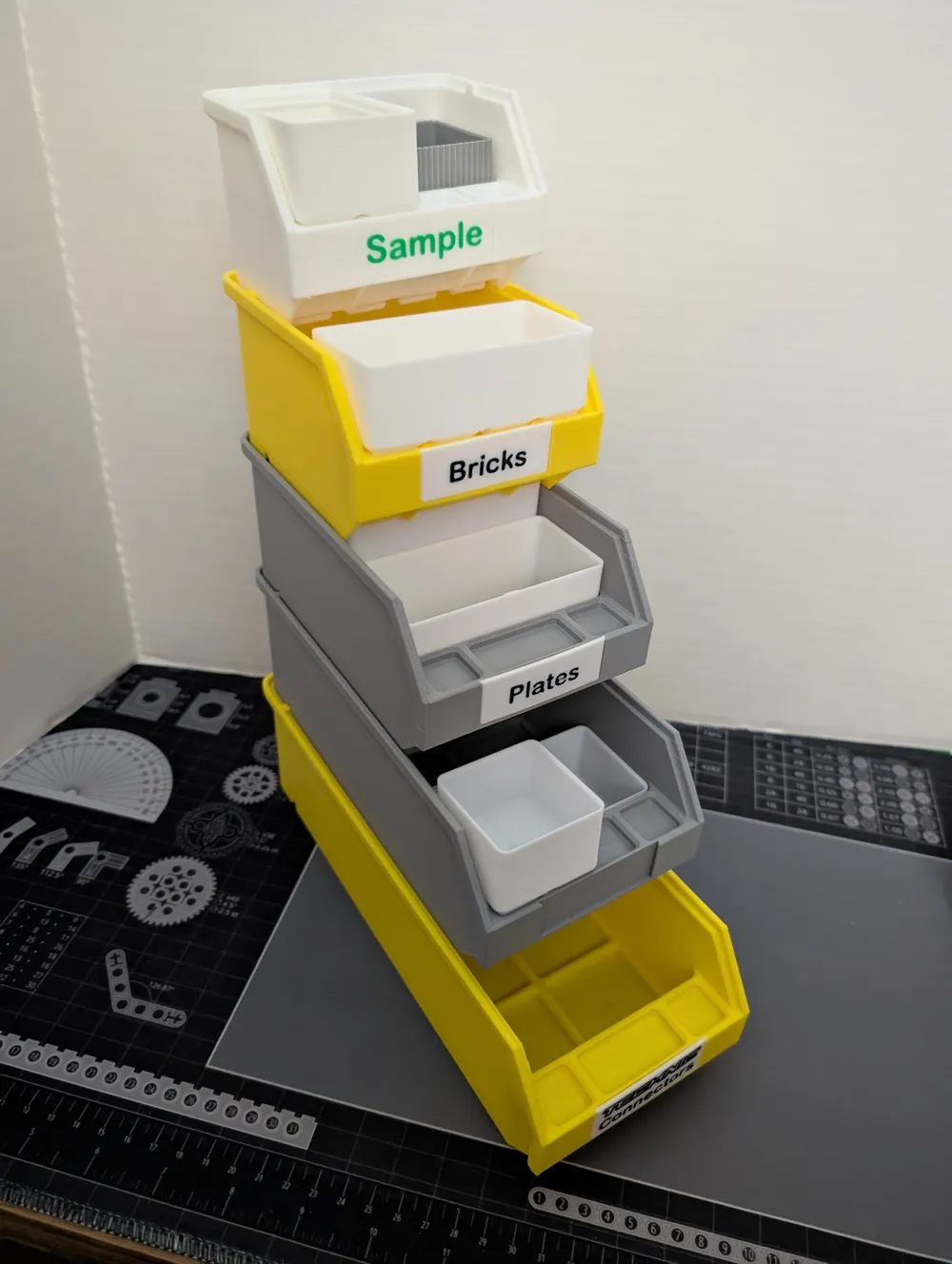 Mk1-Thin a stackable bin for Gridfinity bins 8u by Andy MakerWorld: Download Free 3D Models