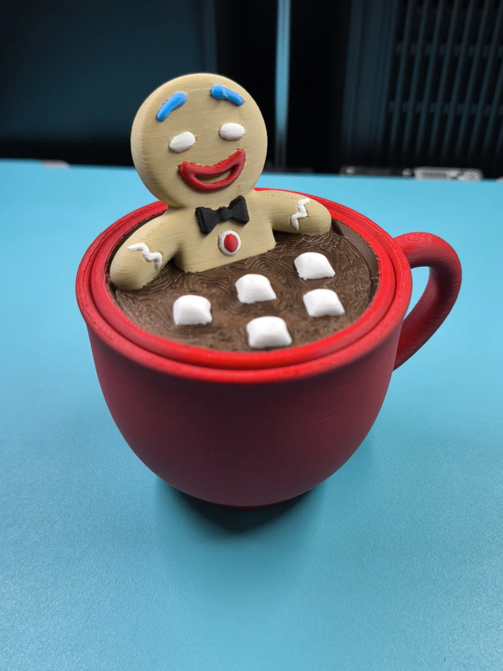 Gingerbread Relax - Container cup NO SUPPORTS - Free 3D Print Model ...