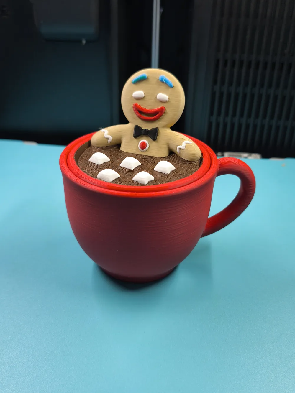 Gingerbread Relax - Container cup NO SUPPORTS - Free 3D Print Model ...