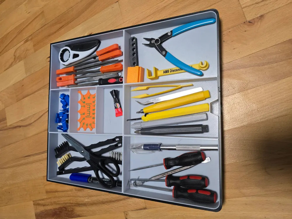 Drawer with organizer for Bambu P1S by bockobg MakerWorld: Download ...